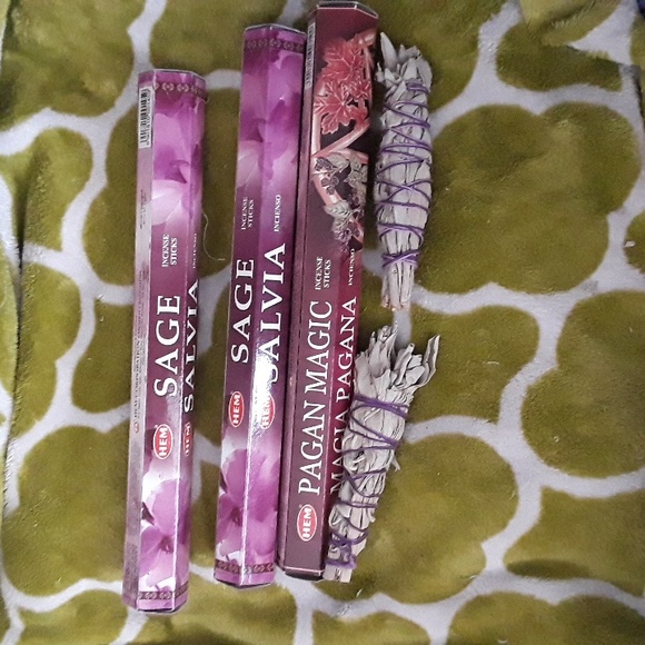 Hem | Other | 2 Sage Mini Smudges Sage Pagan Magic Incense Sticks ...